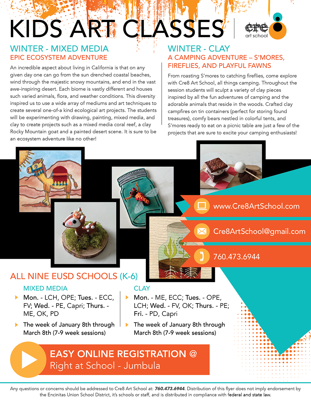 Cre8 Art School Classes